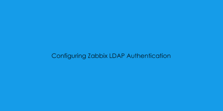 Configure Zabbix LDAP Authentication - HypervLAB