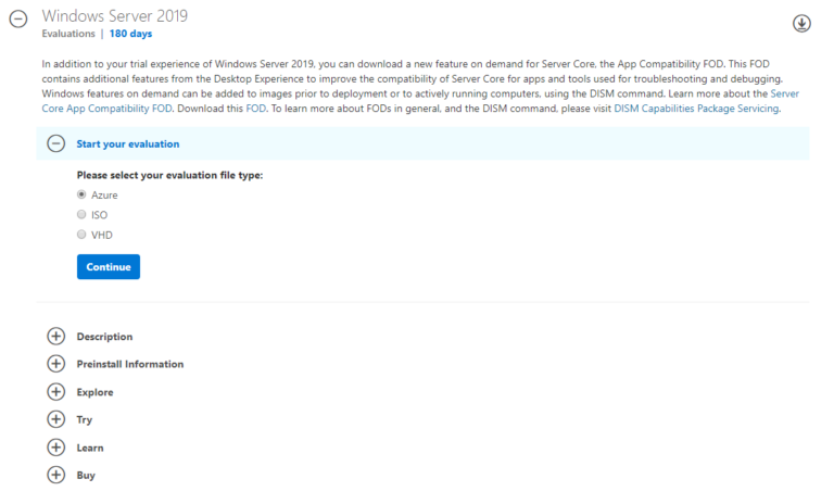 Deploying Windows Server 2019 Standard - Desktop Experience - HypervLAB