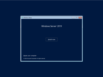 Deploying Windows Server 2019 Standard - Desktop Experience - HypervLAB