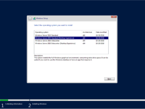 Deploying Windows Server 2019 Standard - Desktop Experience - HypervLAB