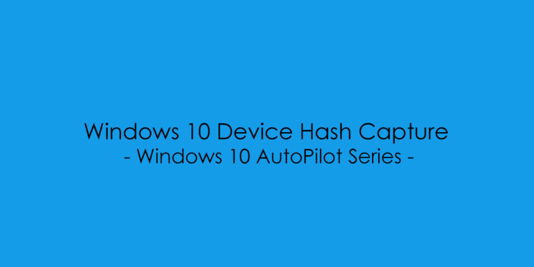 AutoPilot - Device Hash Capture - HypervLAB
